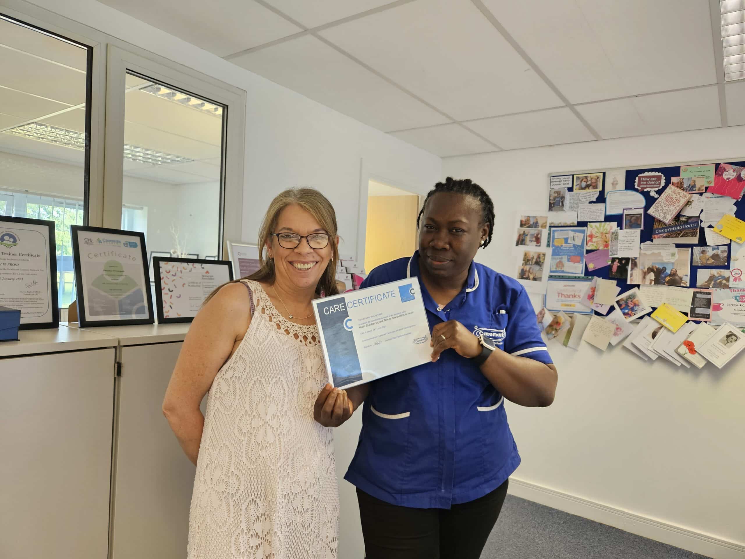 More Carers Achieveing the Care Certificate • Caremark