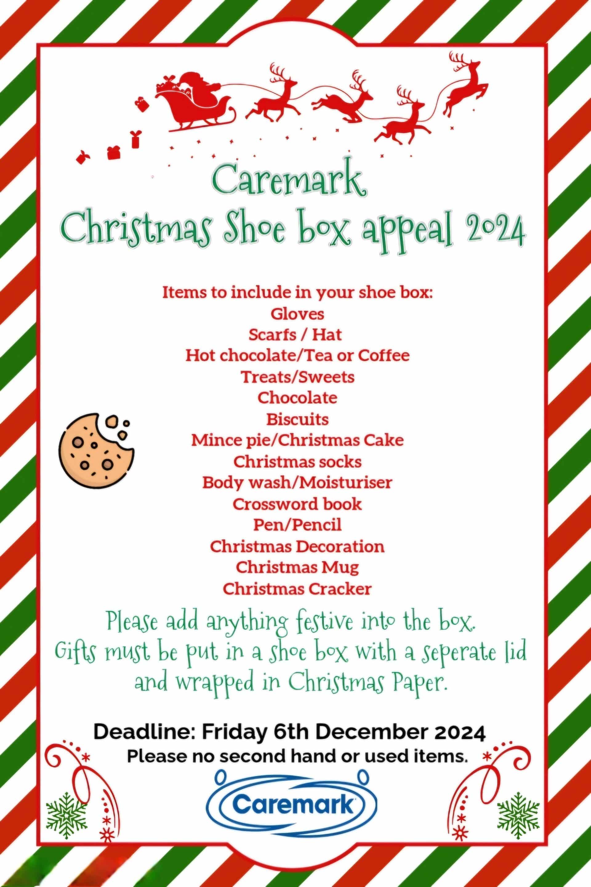Caremark Windsor Christmas Shoe Box Appeal 2024 • Caremark