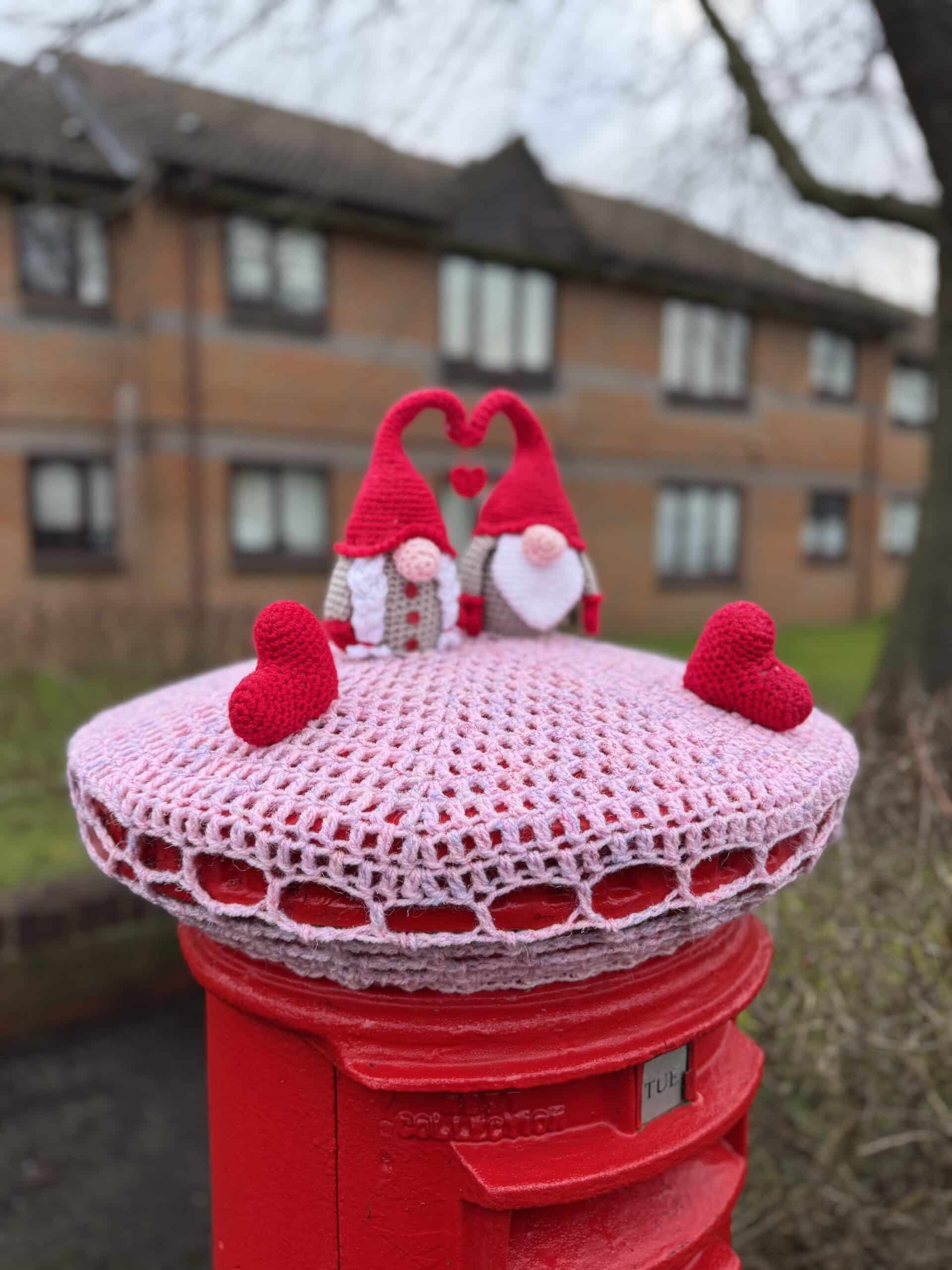 Love is in the Air: Valentine’s Day Crochet Magic on Post Boxes 💕 ...
